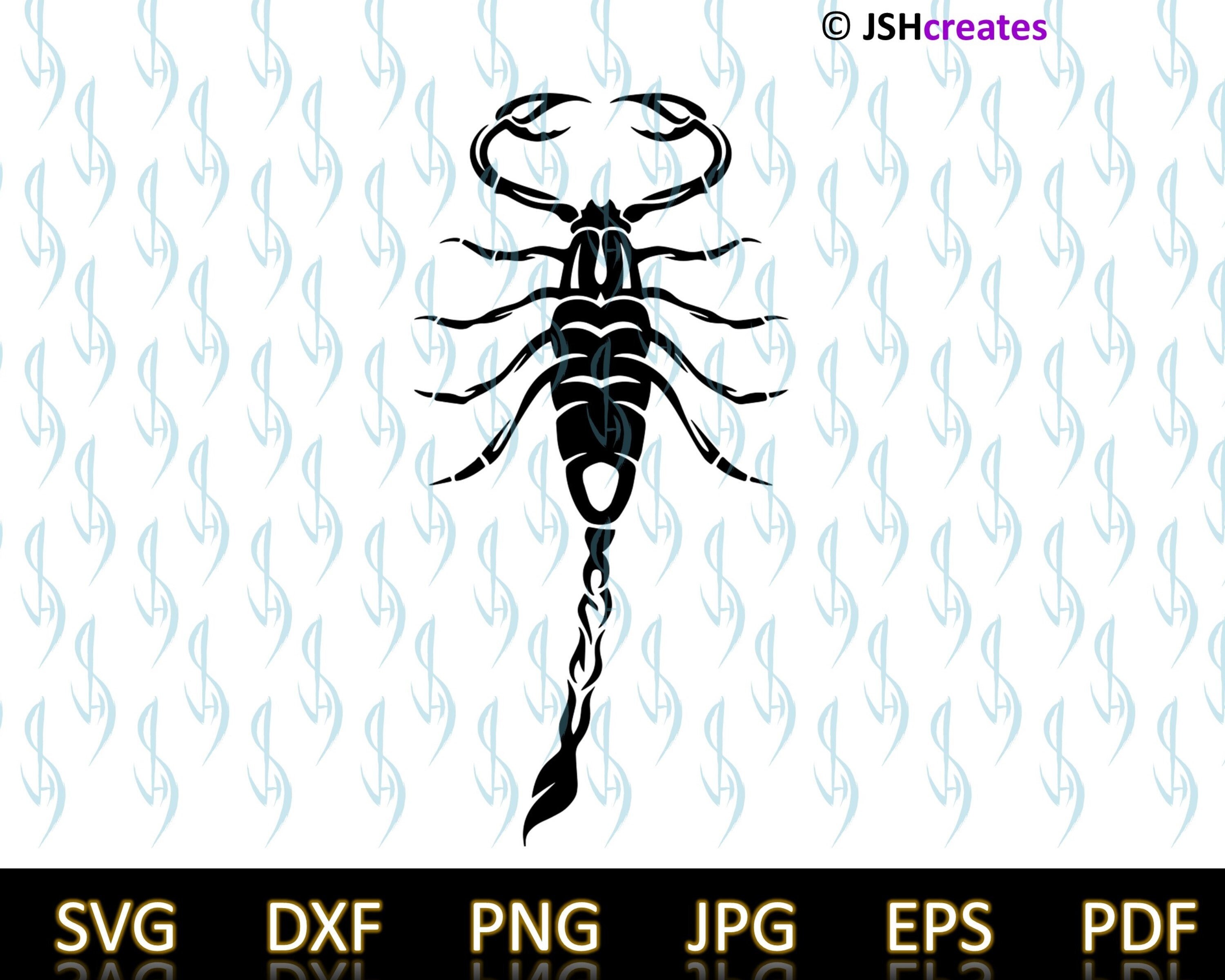 Scorpion Svg SVG Scorpion Clipart Scorpion Silhouette Cut | Etsy