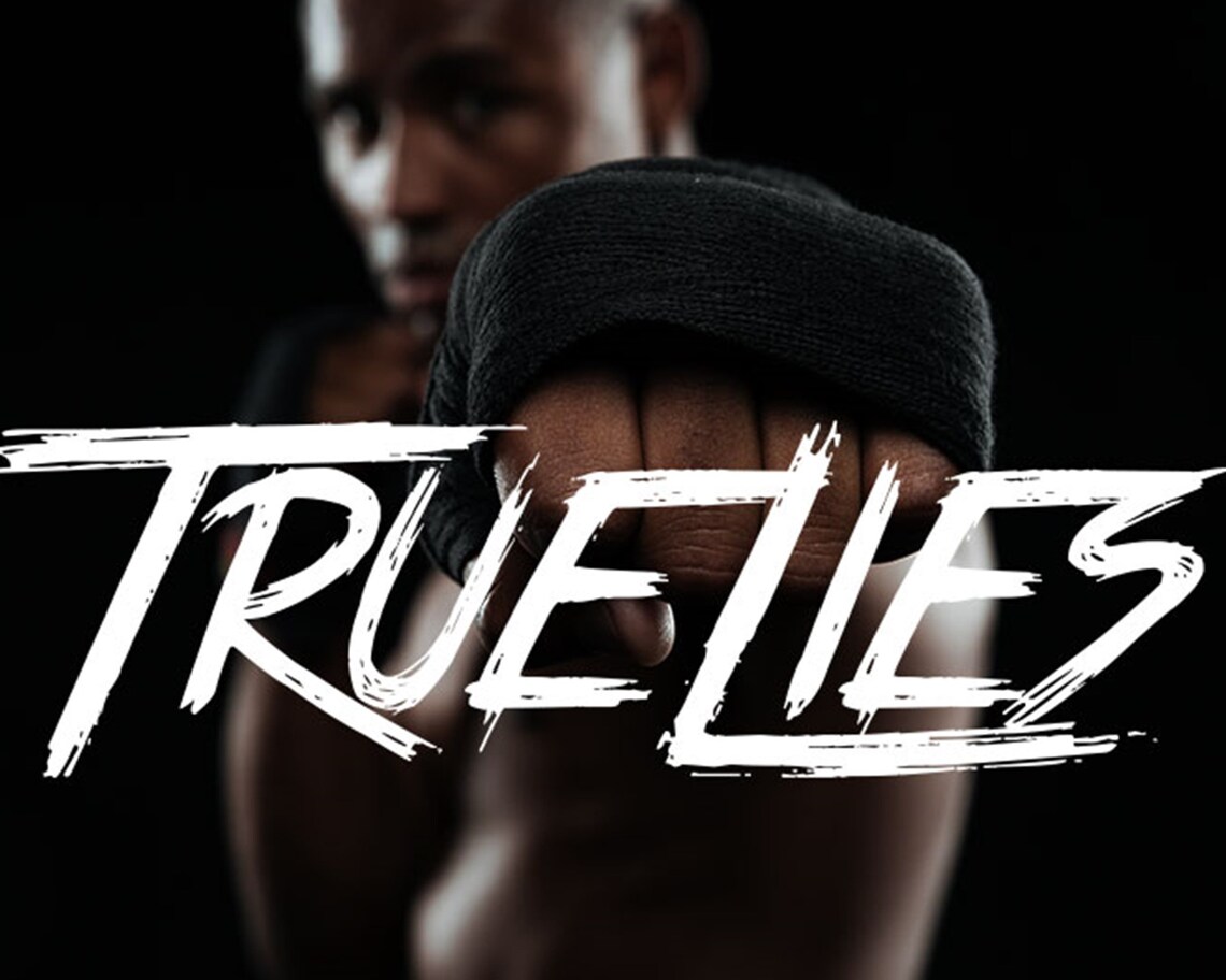 True Lies Handwritten Horror Font Brush Font Display Font - Etsy