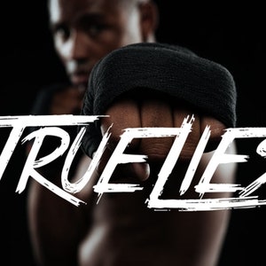 True Lies Handwritten Horror Font, Brush Font, Display Font, Signature ...