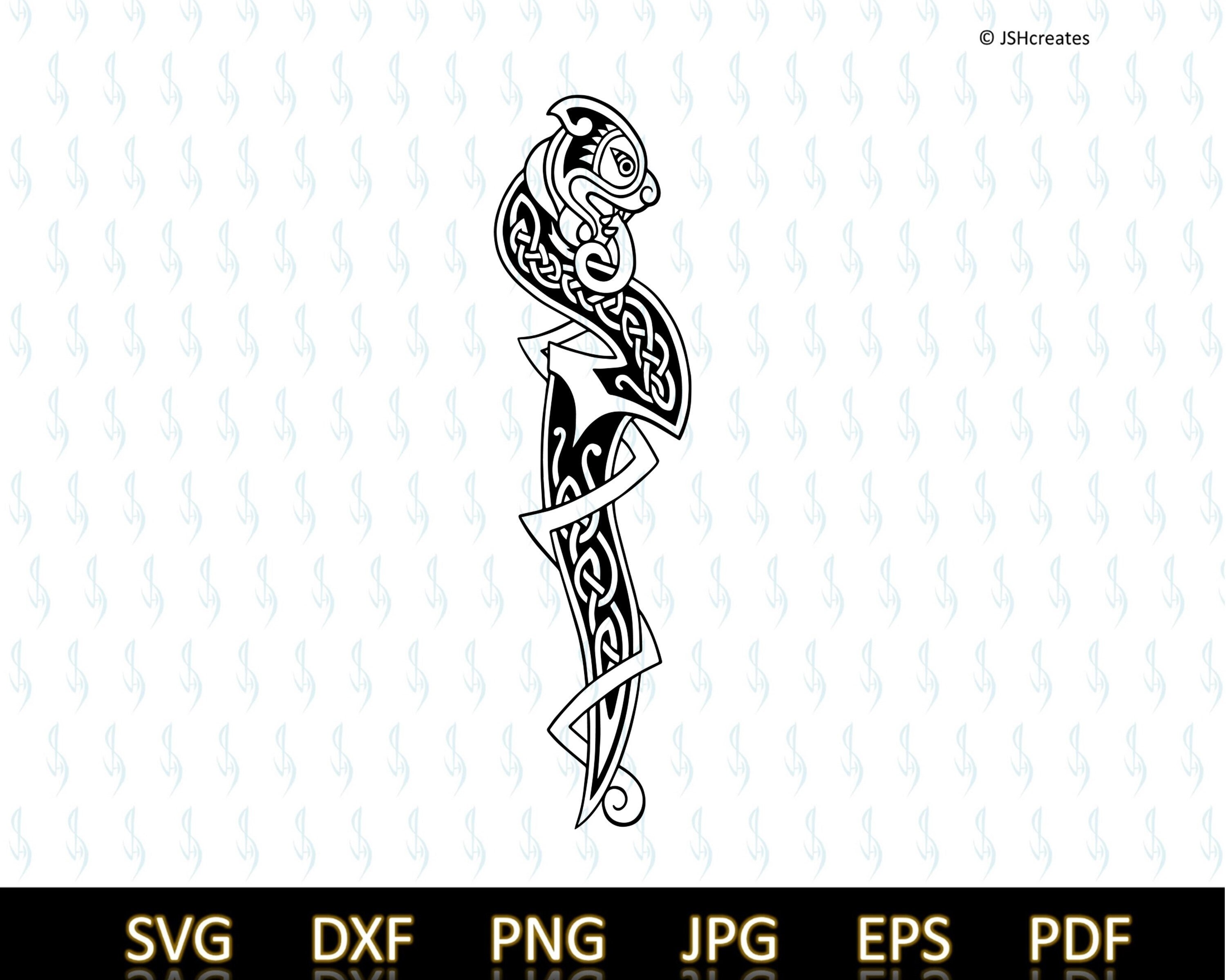 Celtic Svg Dagger Svg Lion Svg Tribal Svg Dxf Png Cut - Etsy