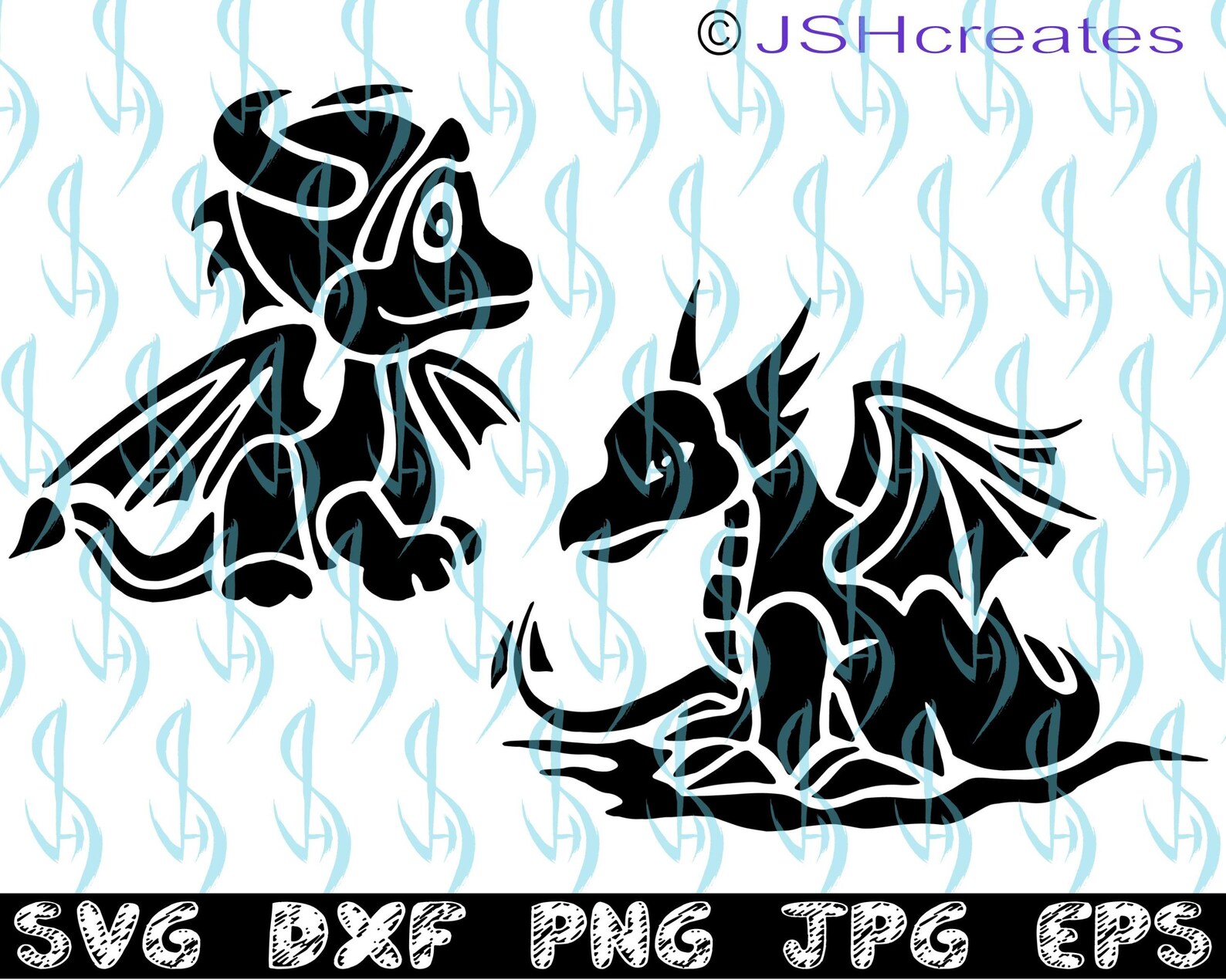 Dragons Svg Baby Dragons Svg SVG Clipart Decal Eps Dxf | Etsy
