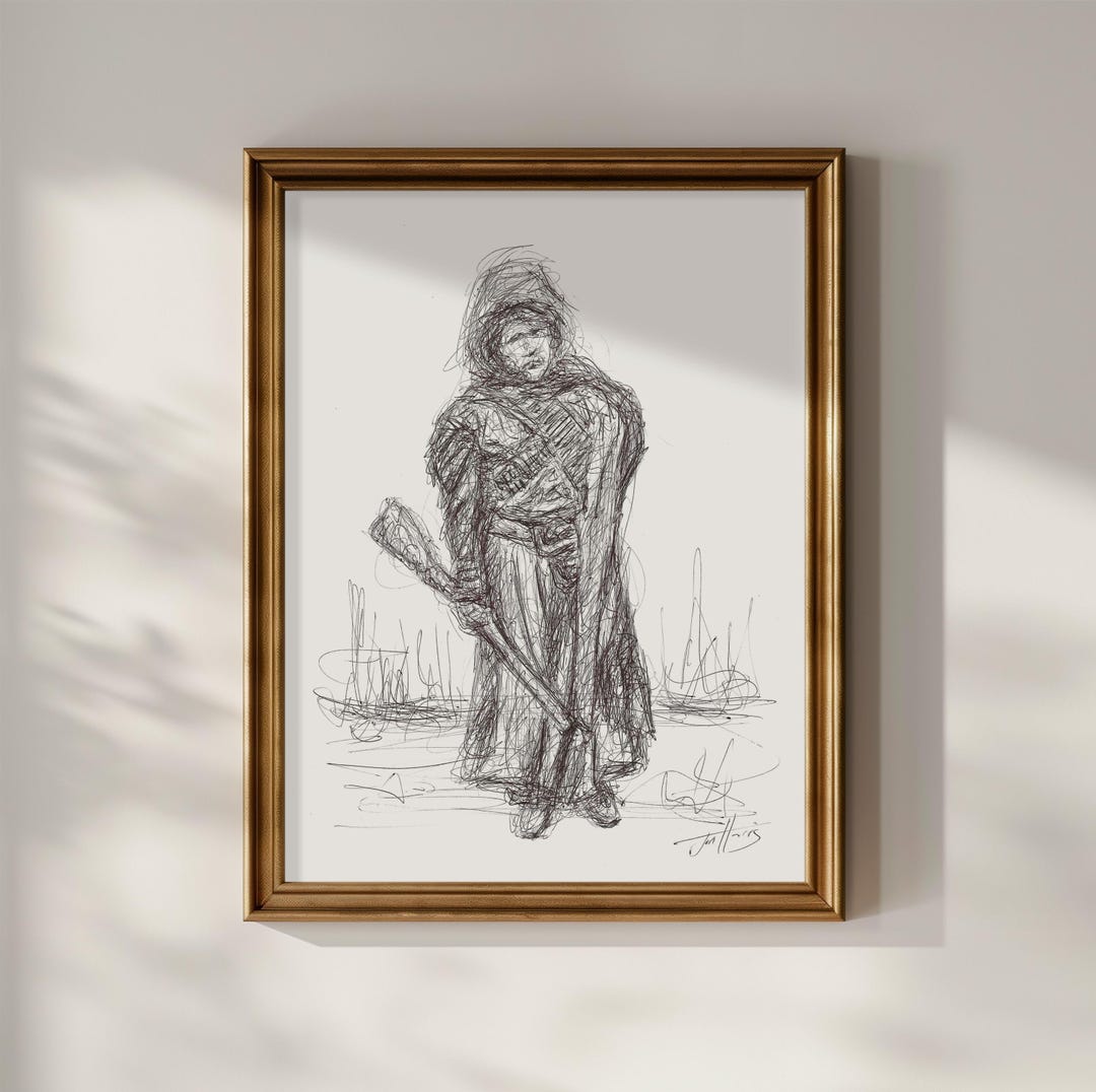 Original Mexican Revolution Soldier Pen Drawing - 8.5x11" Unframed Art ...