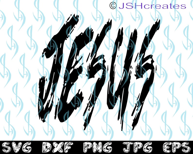 Jesus svg One Word svg Shirt Cut File svg Jesus Cool | Etsy