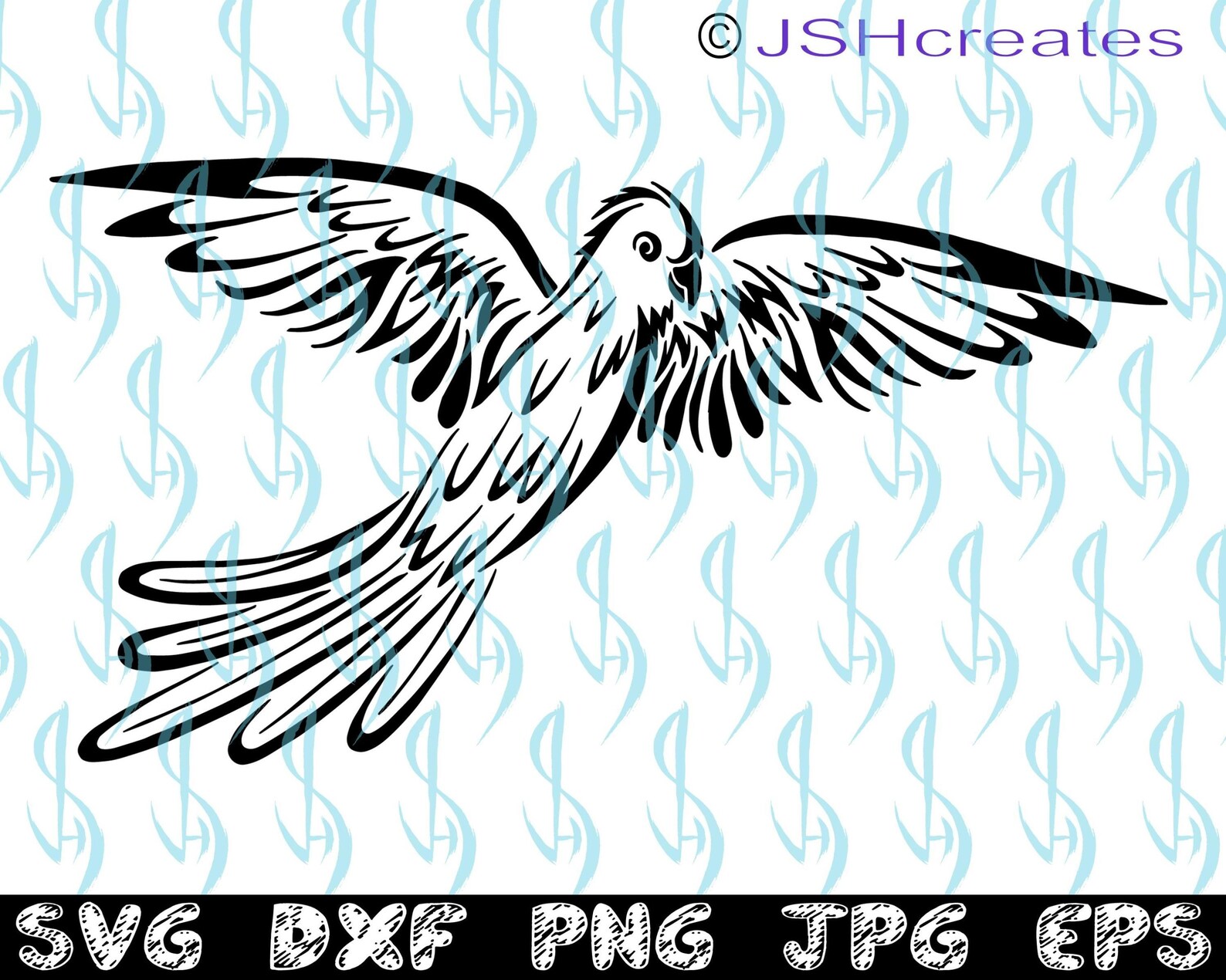 Parrot Svg Bird Svg Parrot Bird SVG Wings Bird Flying - Etsy