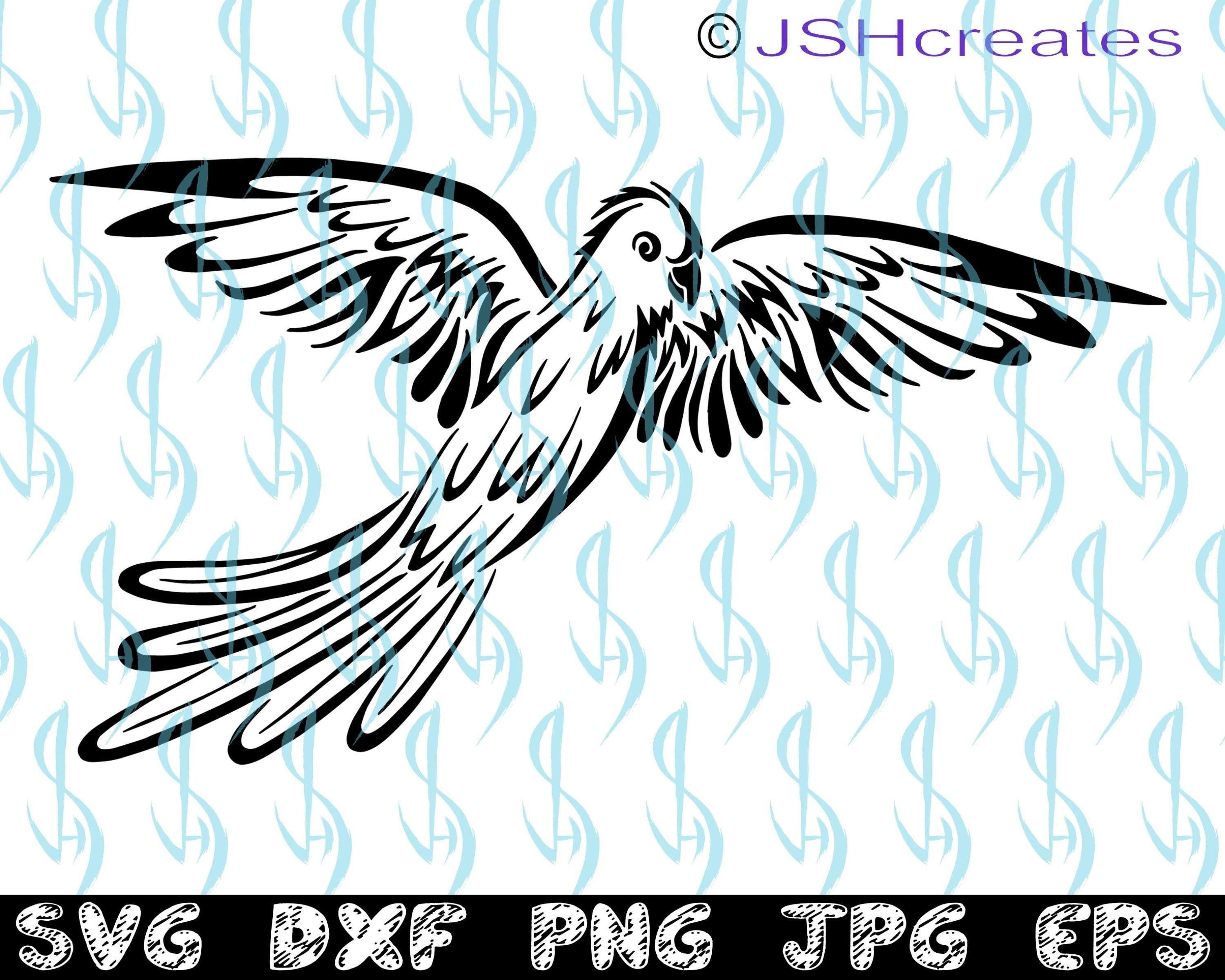 Parrot Svg Bird Svg Parrot Bird SVG Wings Bird Flying - Etsy