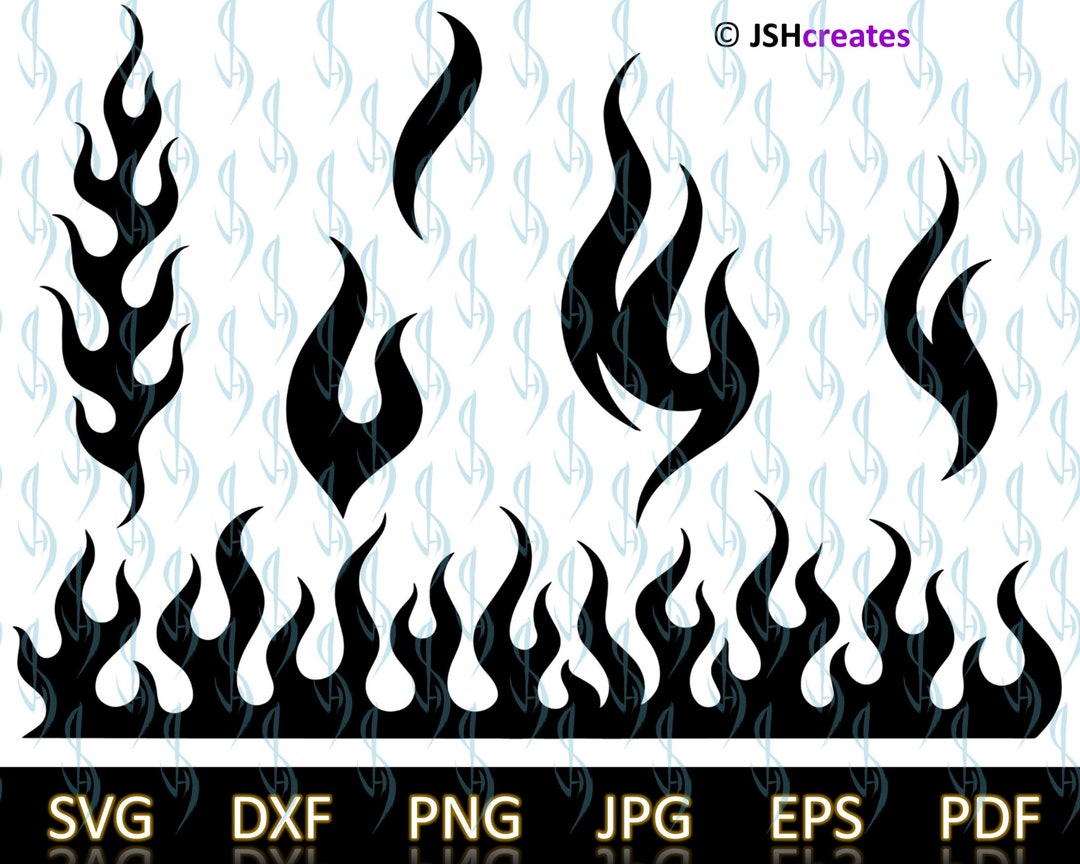 Flames Svg, Fire Svg, Fire Flames Svg, Flames Bundle, Cut File, Fire ...