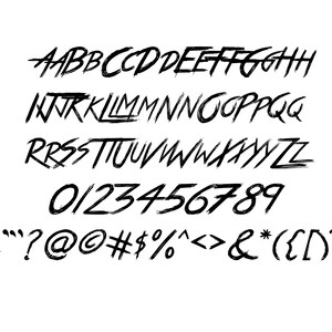 True Lies Handwritten Horror Font, Brush Font, Display Font, Signature ...