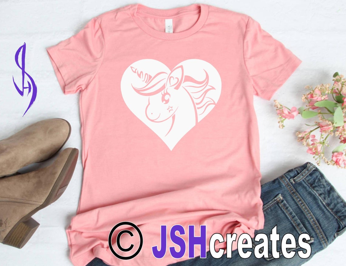 Cute Unicorn Svg Cute Heart Svg Unicorn Heart Unicorn - Etsy