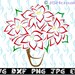 Poinsettia Svg, Christmas Flowers Svg, Poinsettia, SVG, Clipart, Decals ...