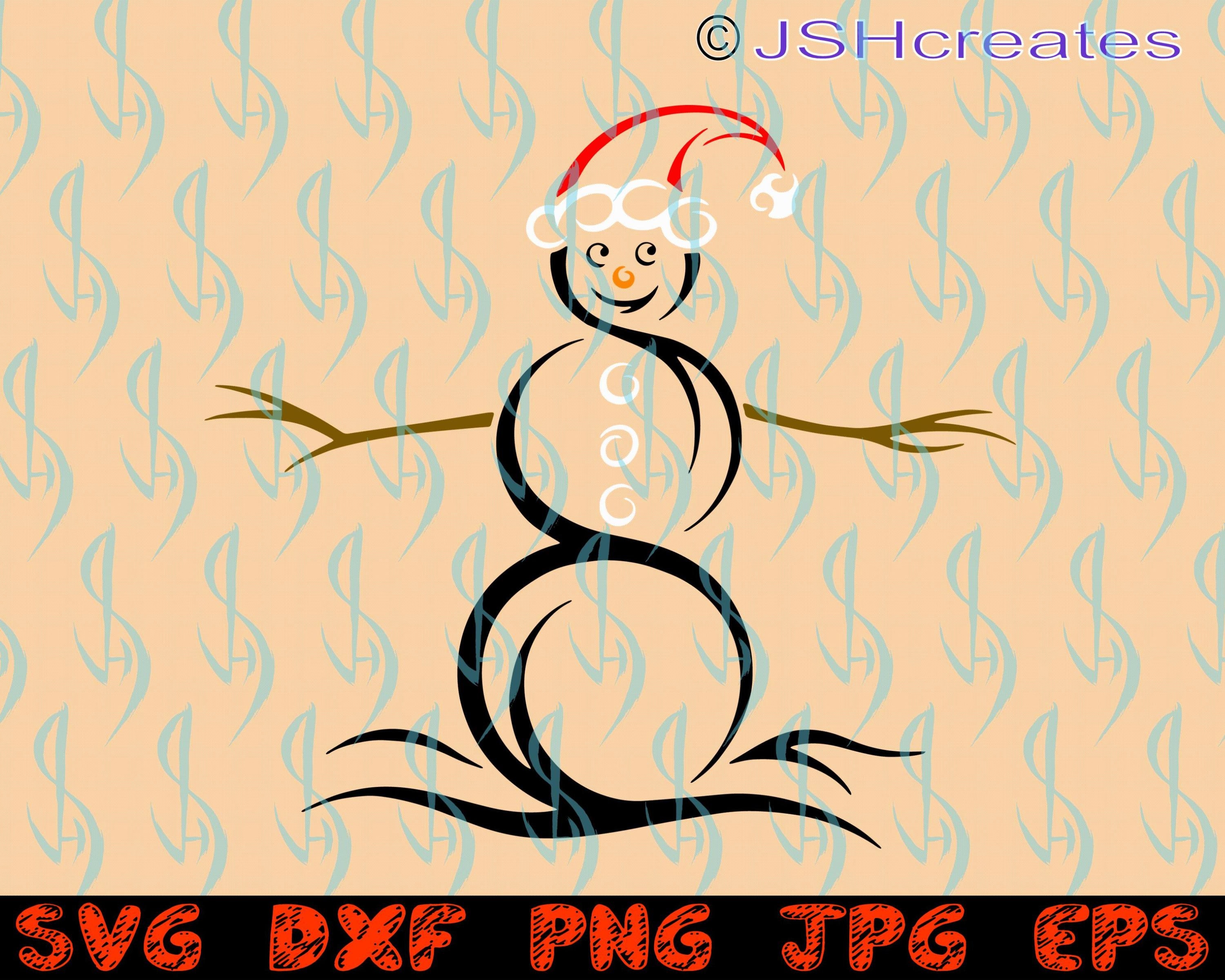 Snowman Svg Snowman Christmas Snowman SVG Clipart Decals - Etsy