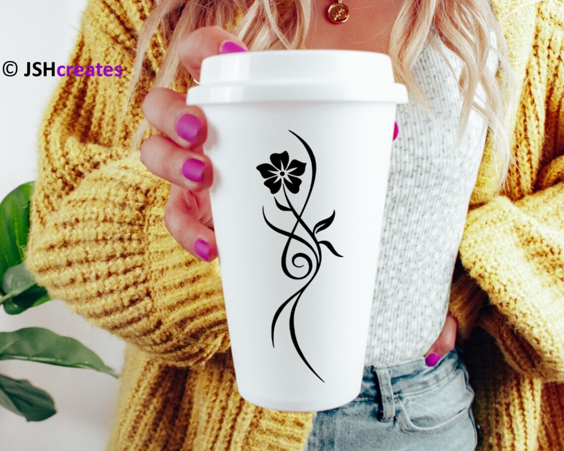 Delicate Flower Svg Flower Svg Hearts Svg Cute Svg Flower - Etsy