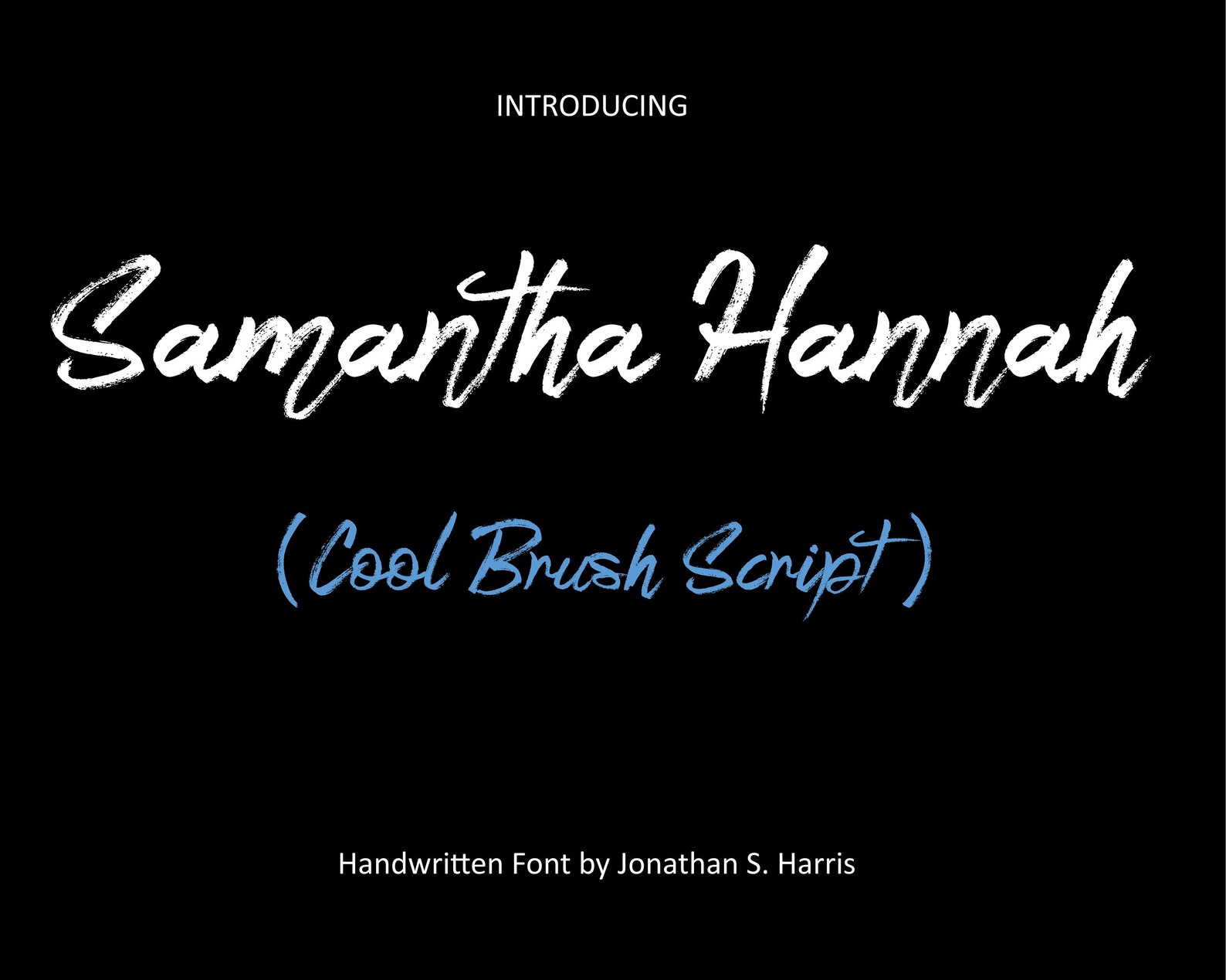 Samantha Hannah Handwritten Script Font Brush Font - Etsy