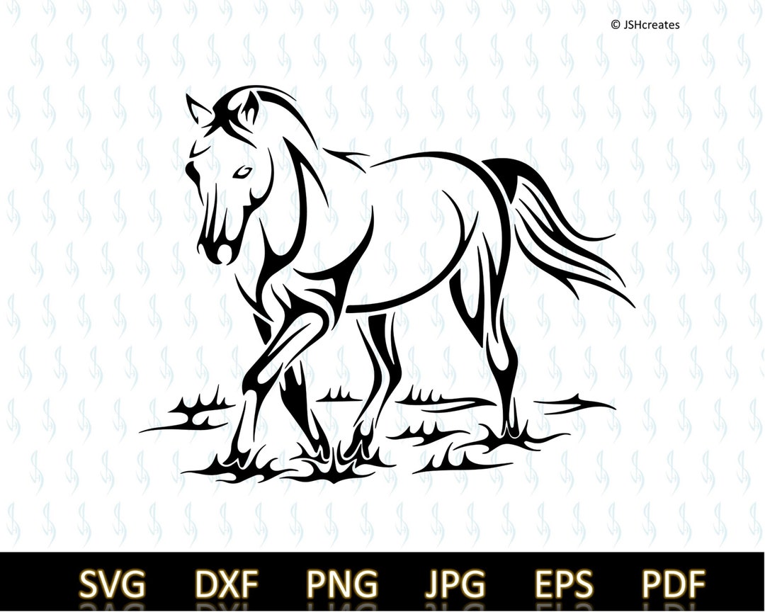 Horse Svg, Stallion Svg, Horse, SVG, Silhouette, Cut File, Clipart ...