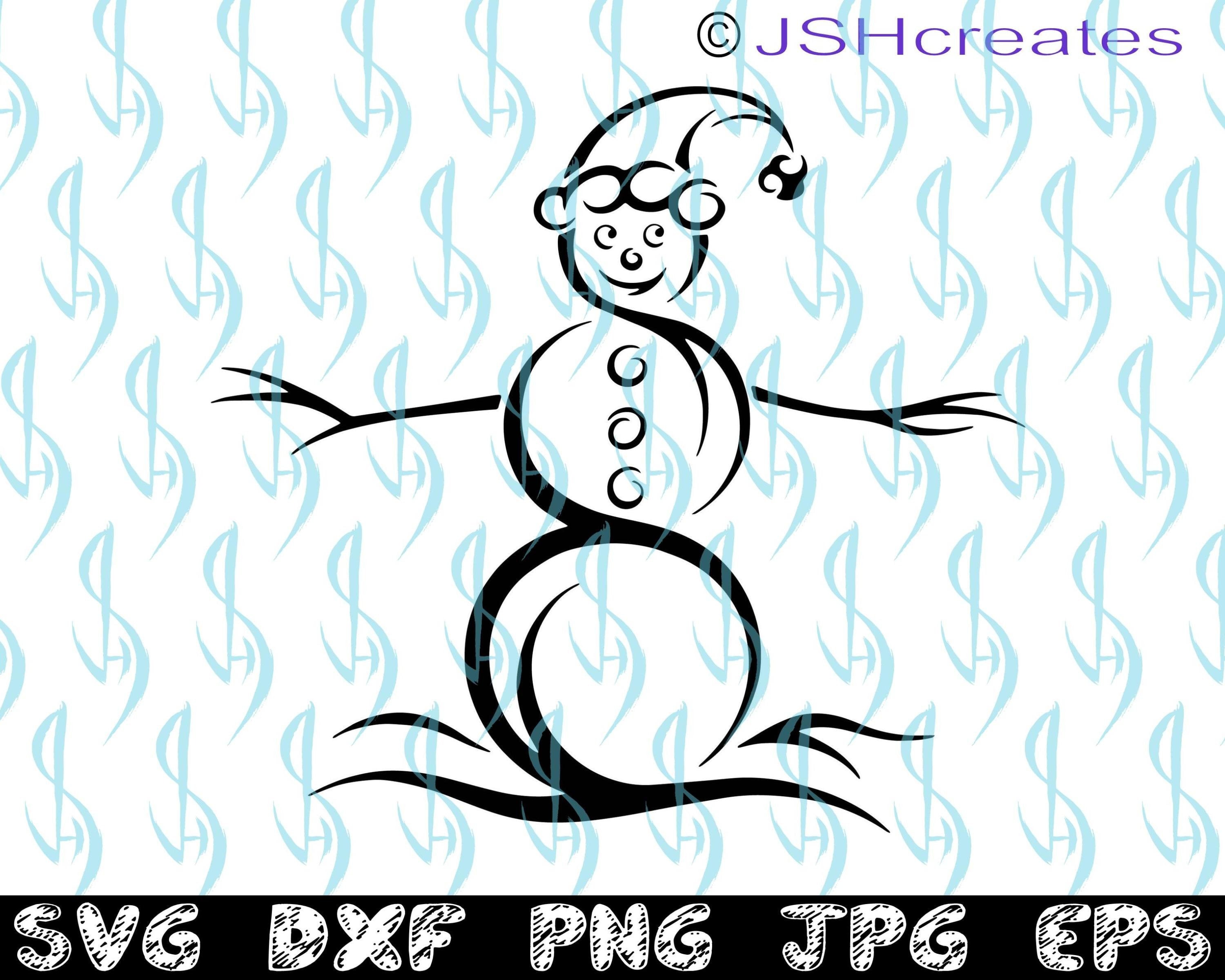 Snowman Svg Snowman Christmas Snowman SVG Clipart Decals - Etsy