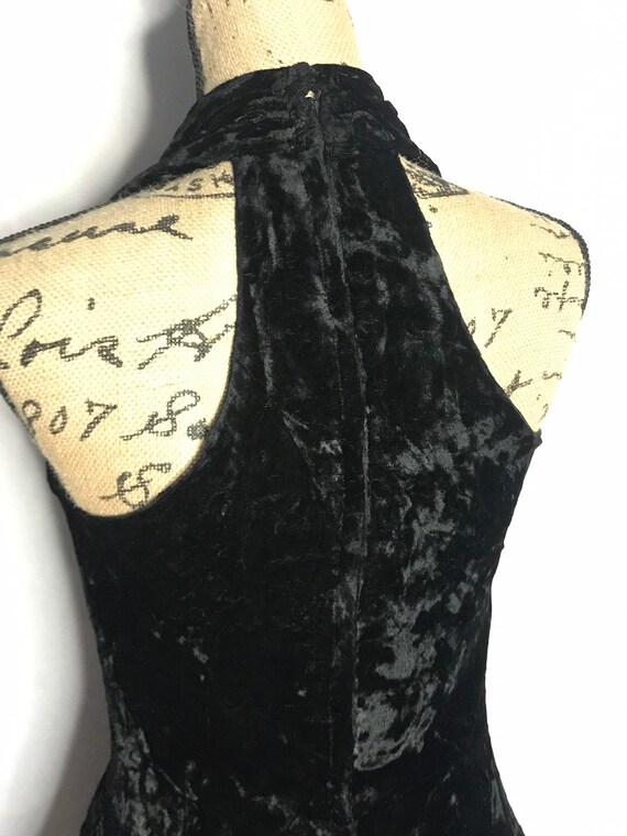 1980s Dress Vintage 1980s Velvet Lbd Cocktail Dress Gem