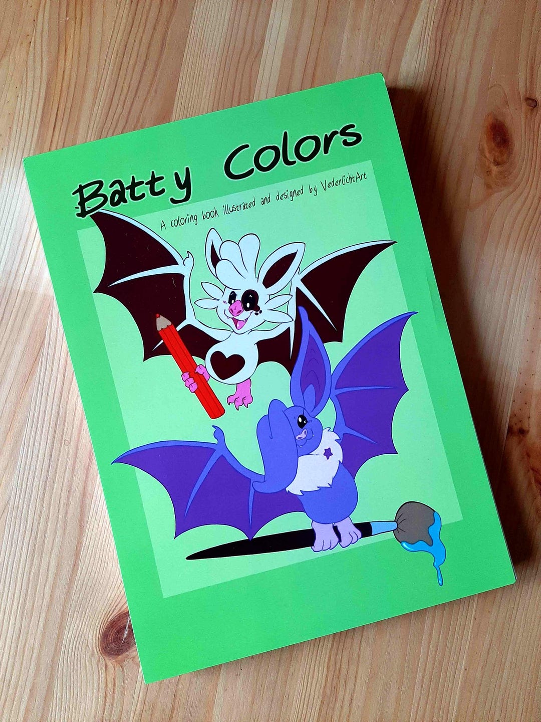 Coloring Book - Batty Colors - Etsy