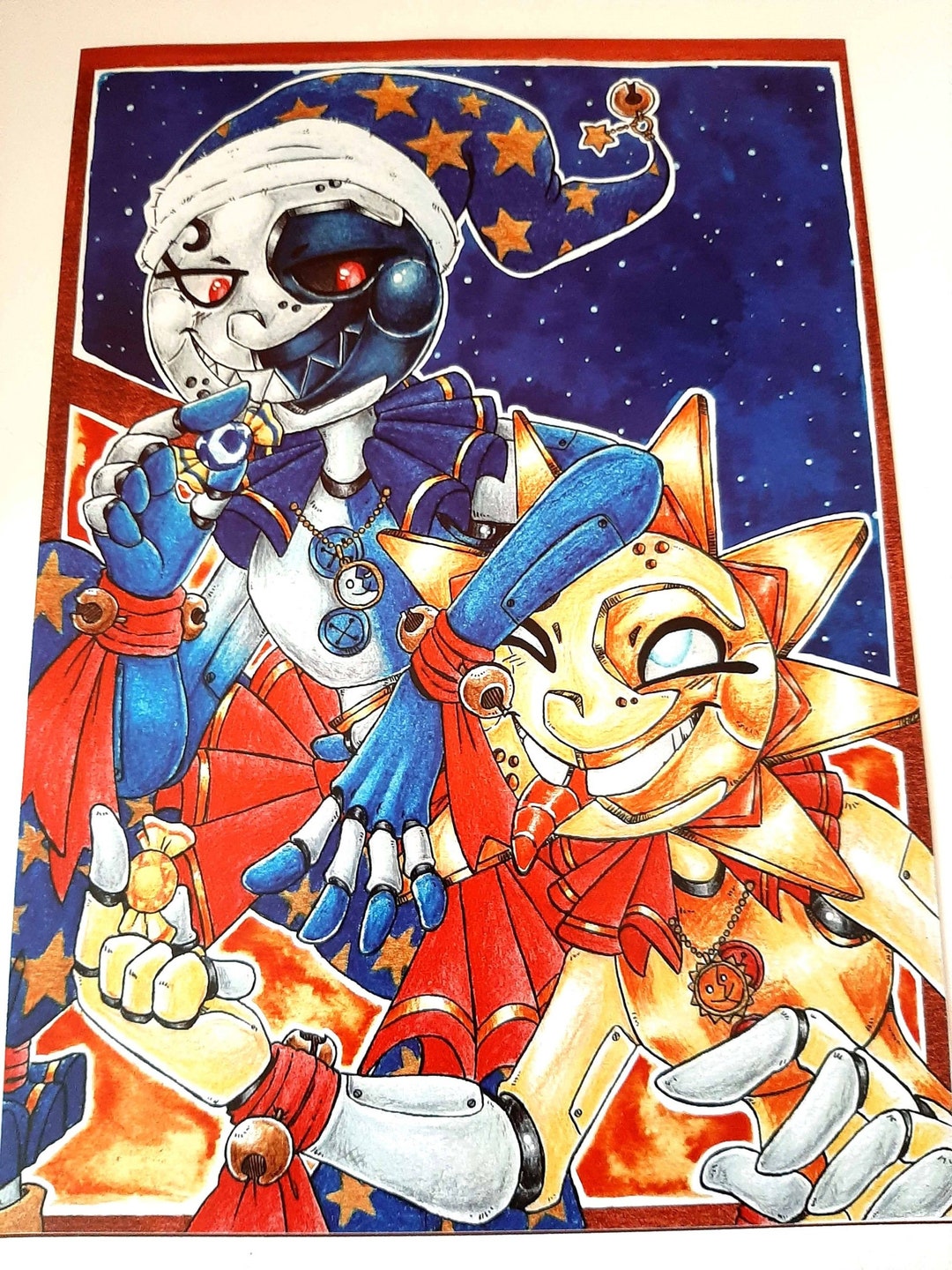 Print - FNAF SB - Sun and Moon - Etsy
