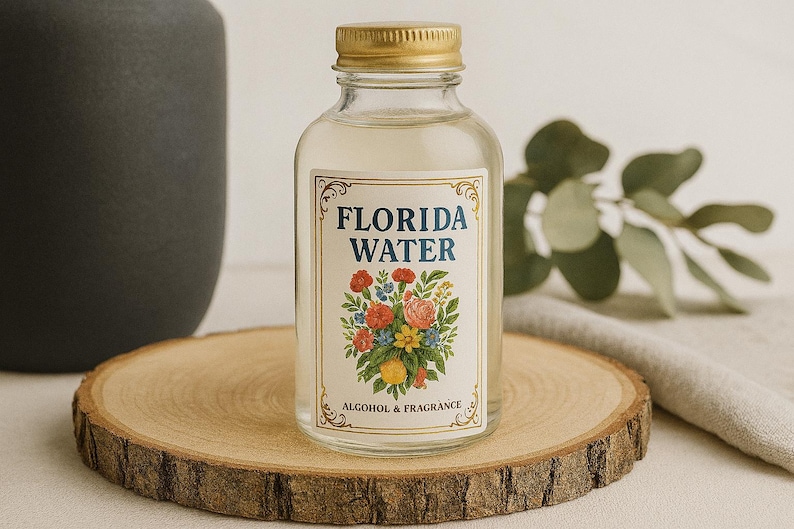 Florida Water and Moon Water Bottle Labels - Etsy