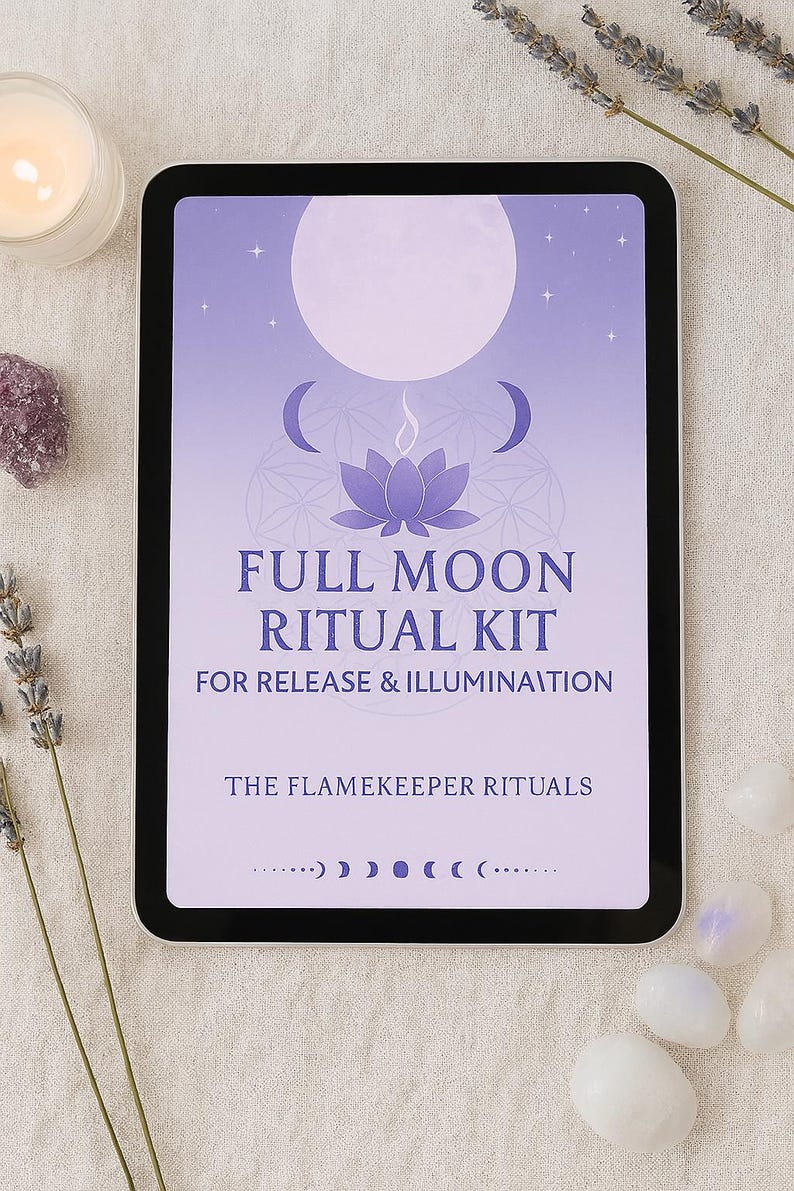 Full Moon Ritual Kit | Printable Lunar Workbook PDF | Release ...
