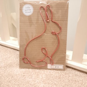 Bunny Rabbit Wire Shapes Wall Decor Children's Room Decor Wire Wall Art ...