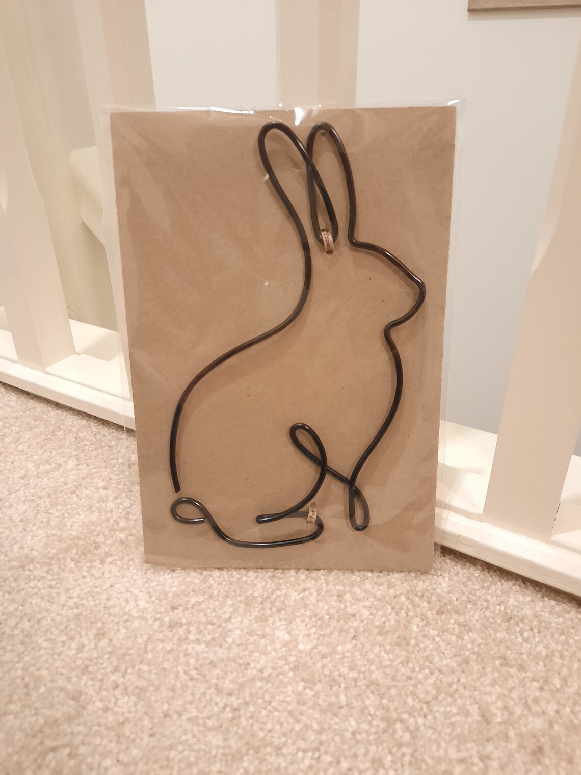 Bunny Rabbit Wire Shapes Wall Decor Children's Room - Etsy UK