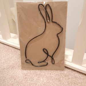 Bunny Rabbit Wire Shapes Wall Decor Children's Room Decor Wire Wall Art ...