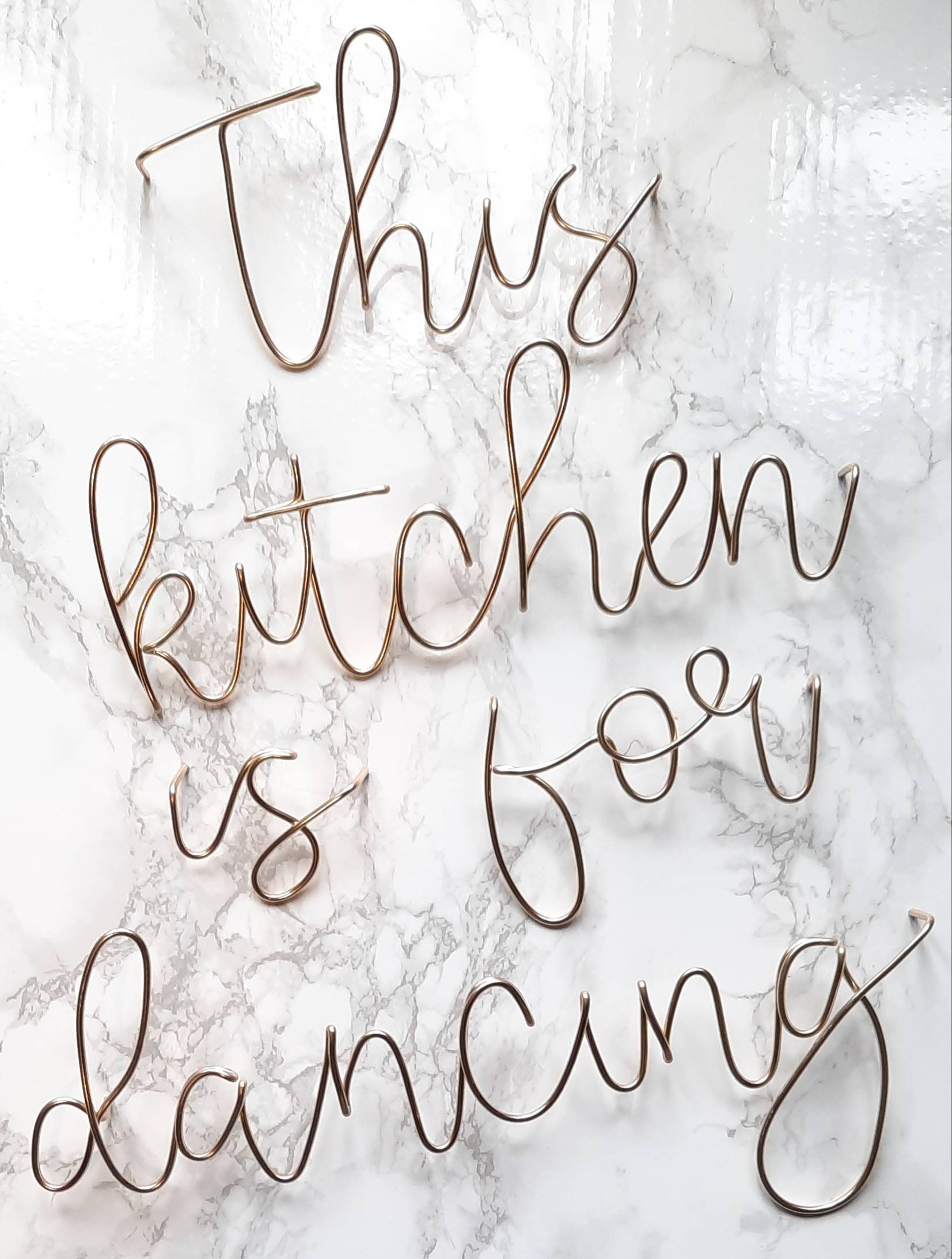 This Kitchen is for Dancing Wire Wall Sign Kitchen Wire - Etsy UK