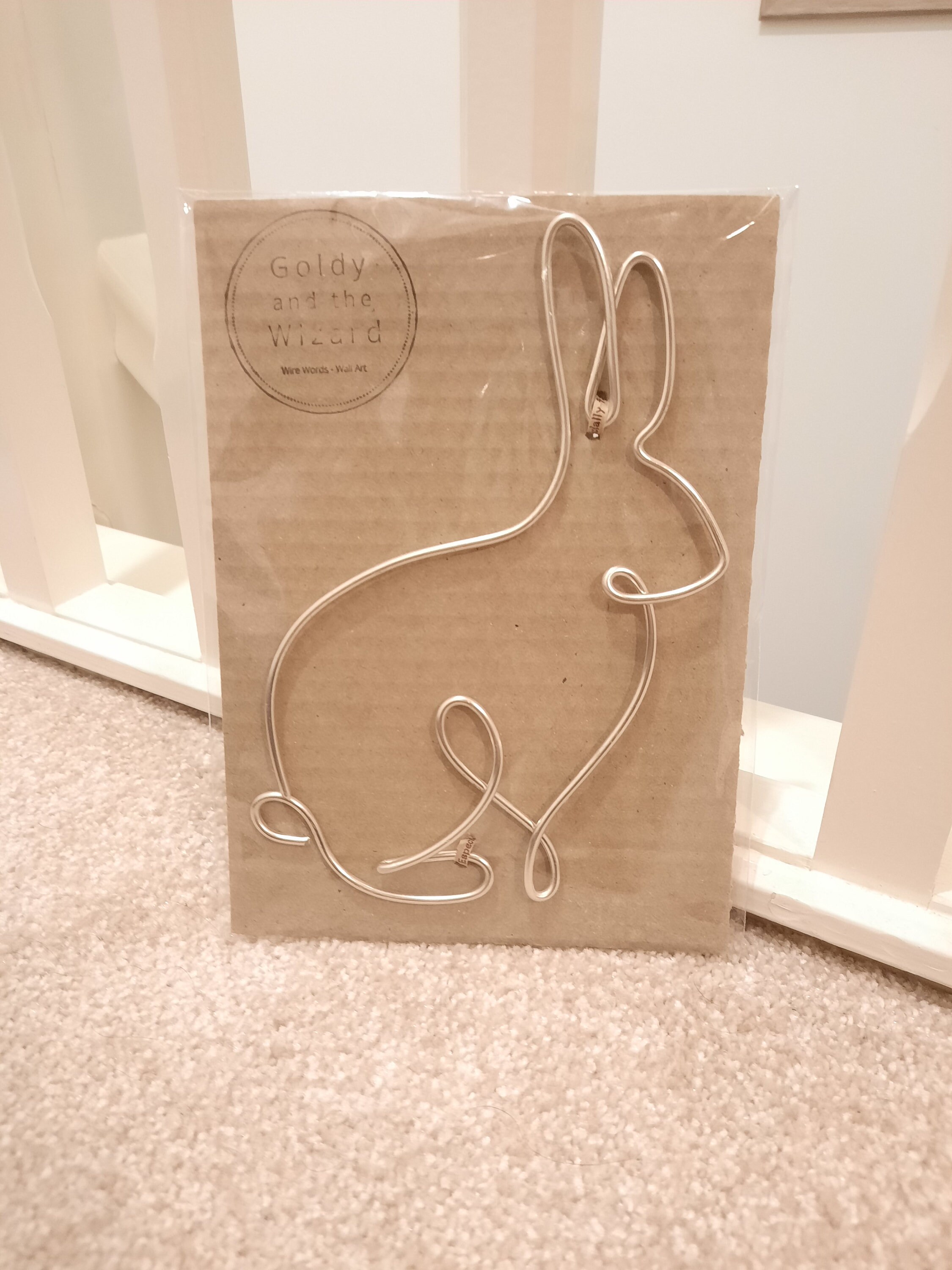 Bunny Rabbit Wire Shapes Wall Decor Children's Room - Etsy UK