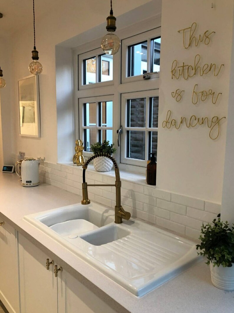 This Kitchen is for Dancing Wire Wall Sign Kitchen Wire - Etsy UK