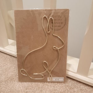 Bunny Rabbit Wire Shapes Wall Decor Children's Room Decor Wire Wall Art ...