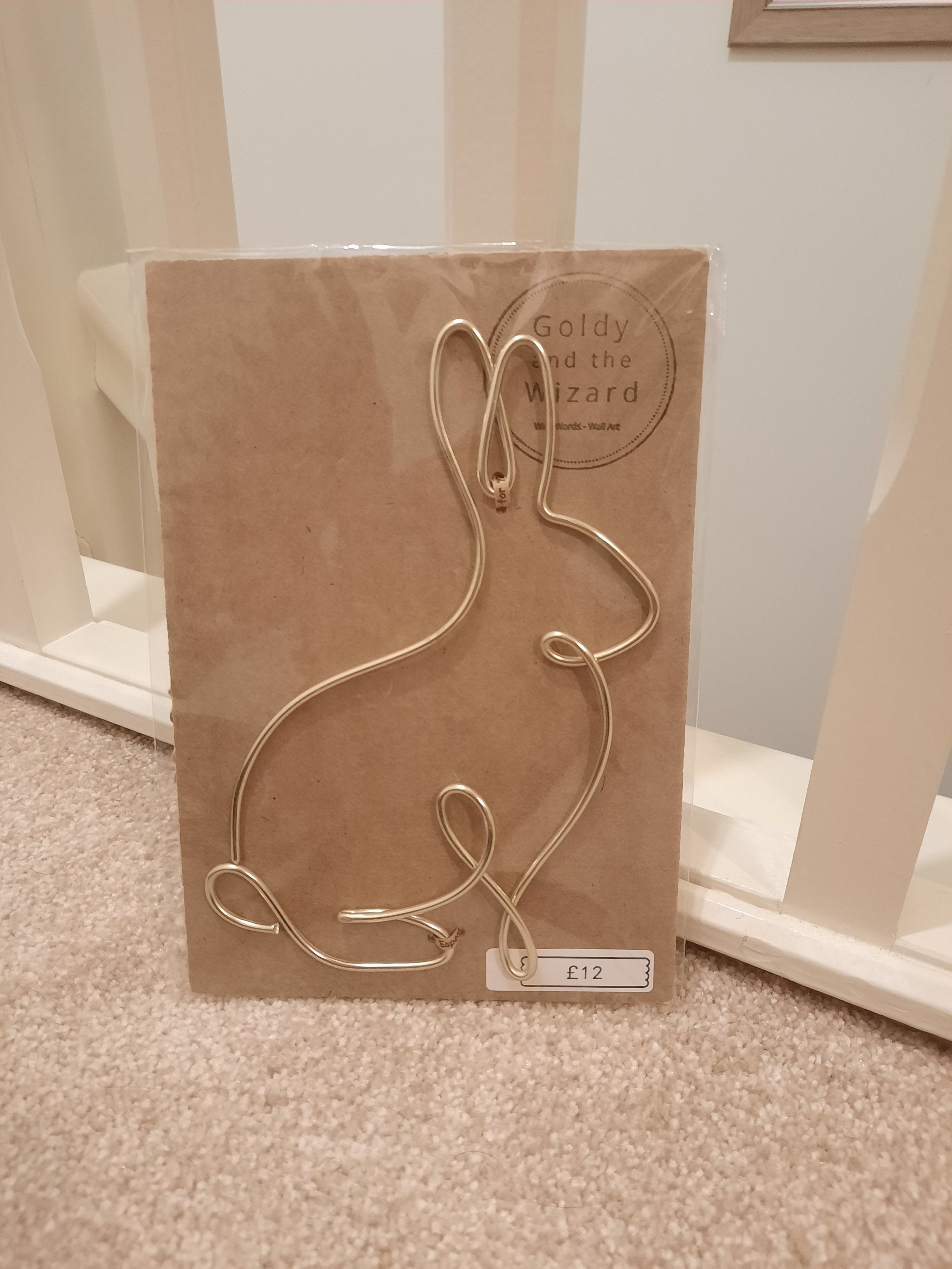Bunny Rabbit Wire Shapes Wall Decor Children's Room - Etsy UK