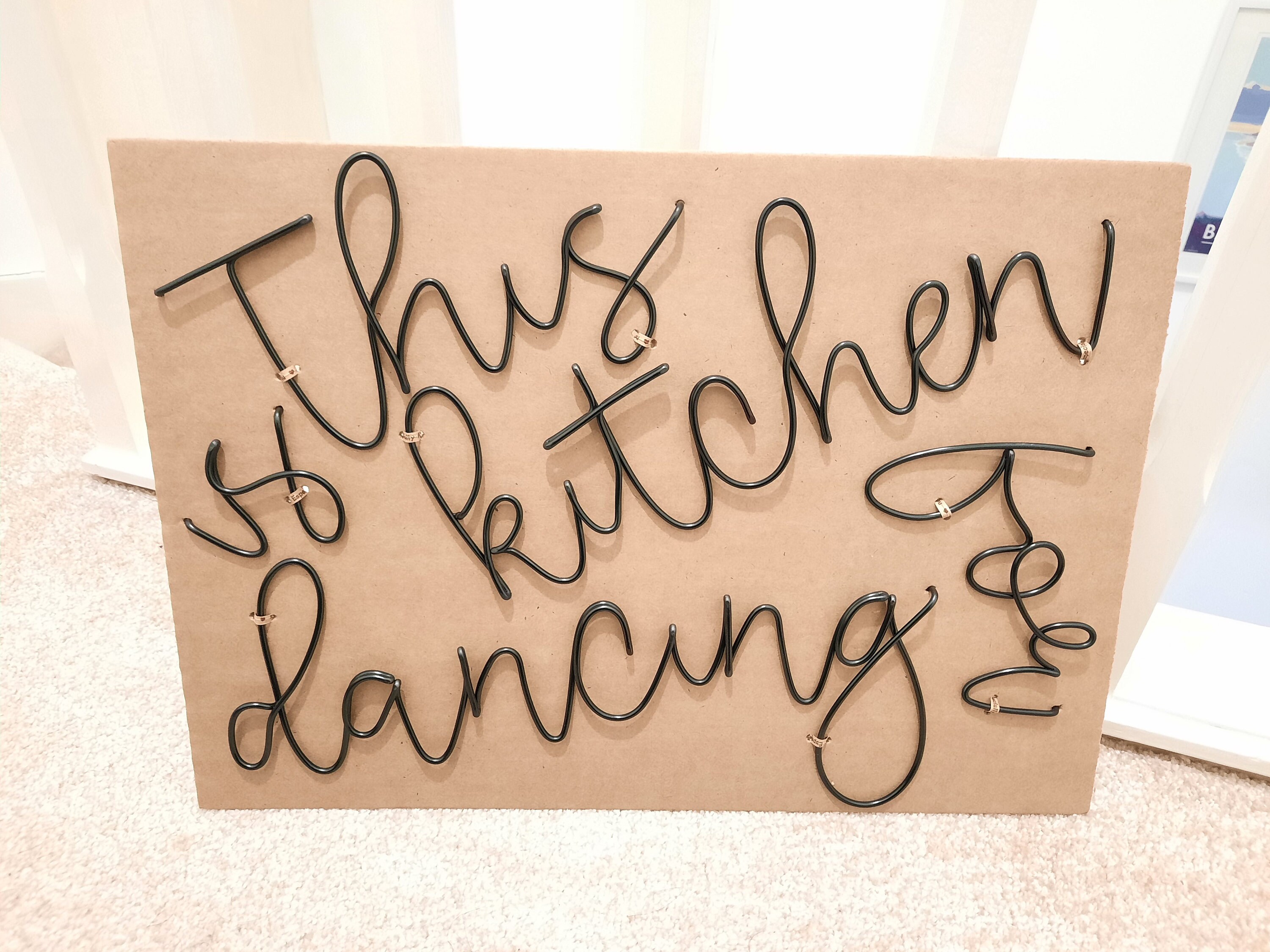 This Kitchen is for Dancing Wire Wall Sign Kitchen Wire - Etsy UK