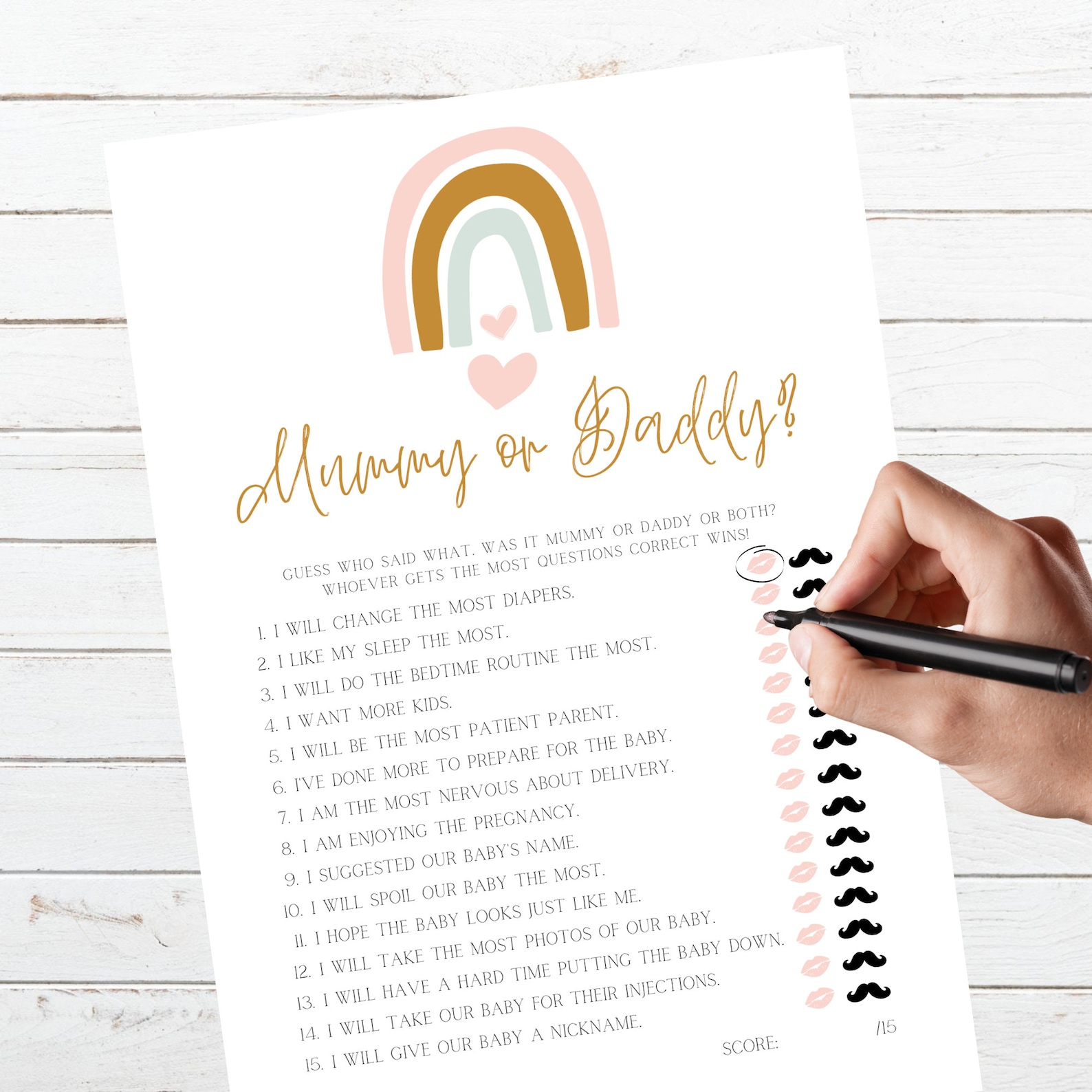 RAINBOW Baby Shower Games Bundle | INSTANT Digital Download | Baby ...