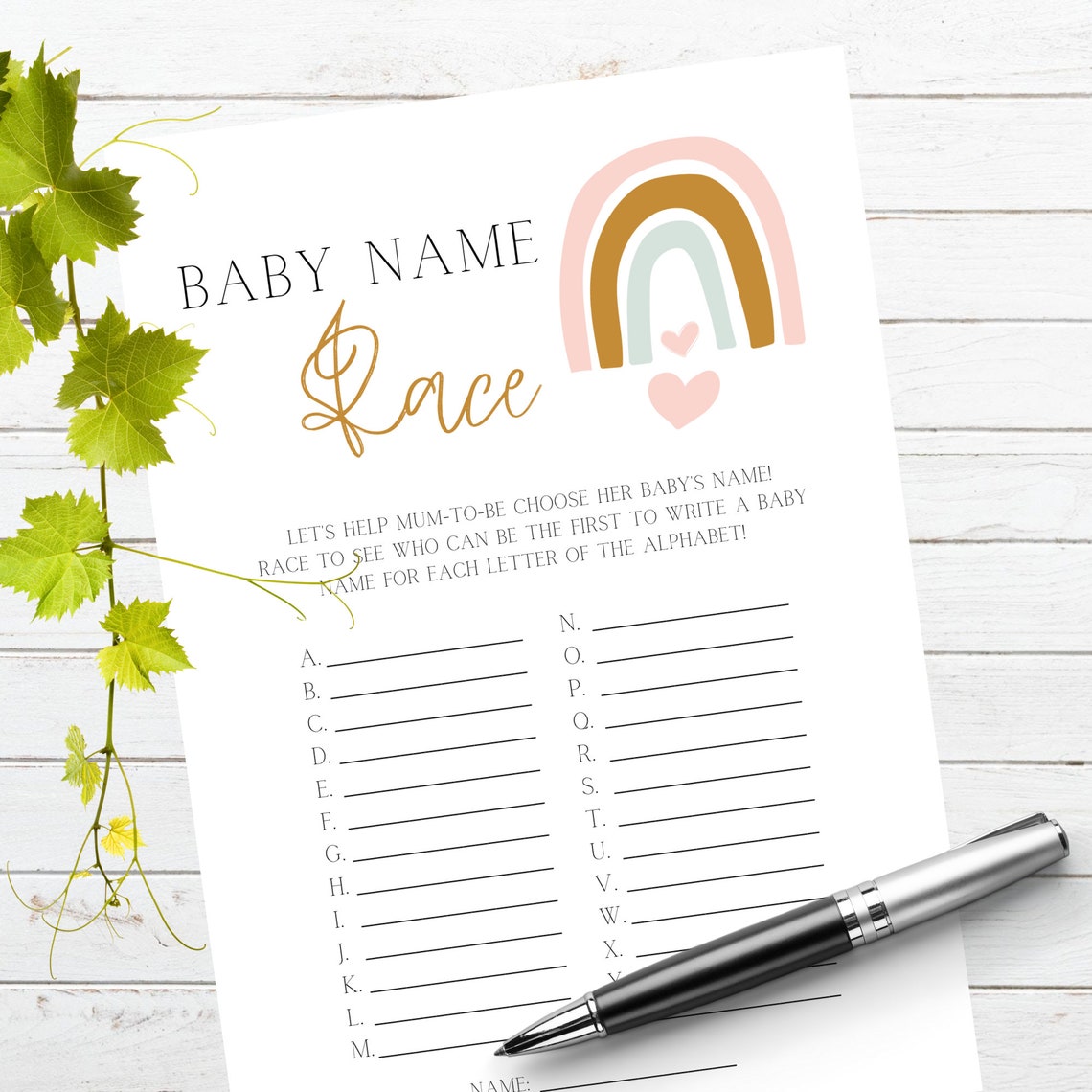 RAINBOW Baby Shower Games Bundle | INSTANT Digital Download | Baby ...