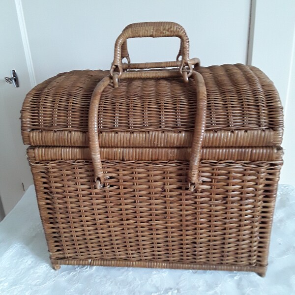 Rattan Suitcase - Etsy