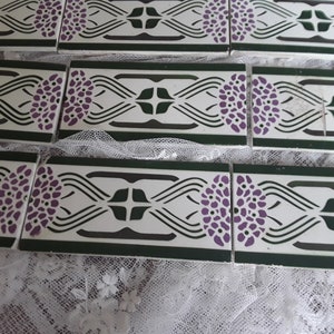 9x Antique Tile Tile Frieze Ceramic Wall Tiles Wonderful Decor & Colors ...