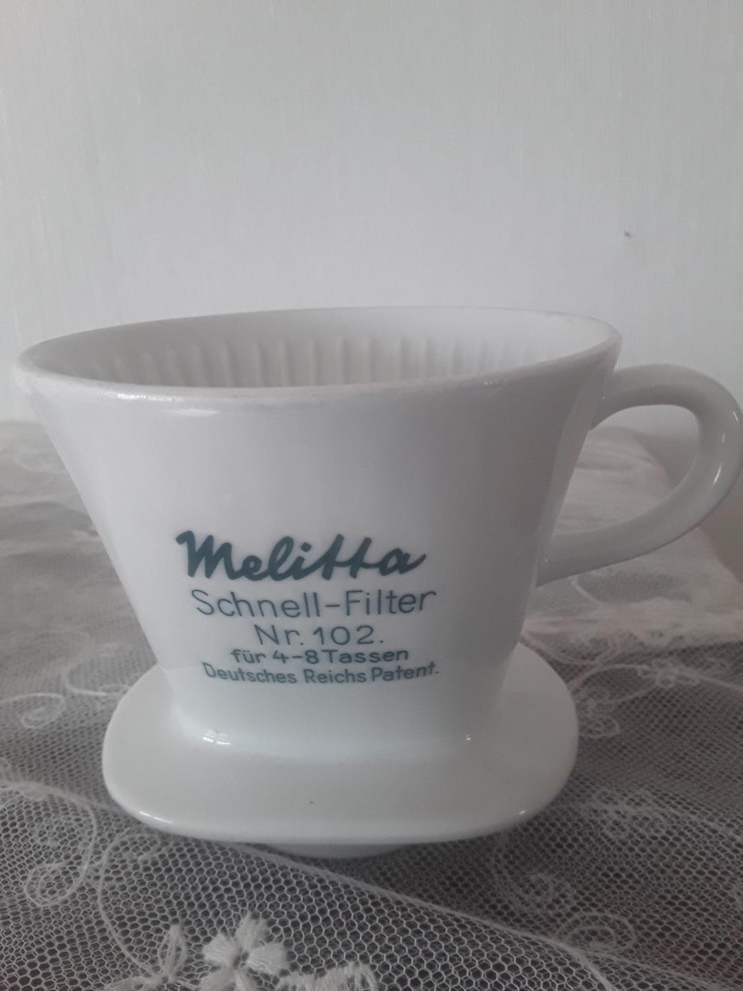 RARE Antique Melitta Quick Filter*german Reich Patent* 102 Porcelain ...