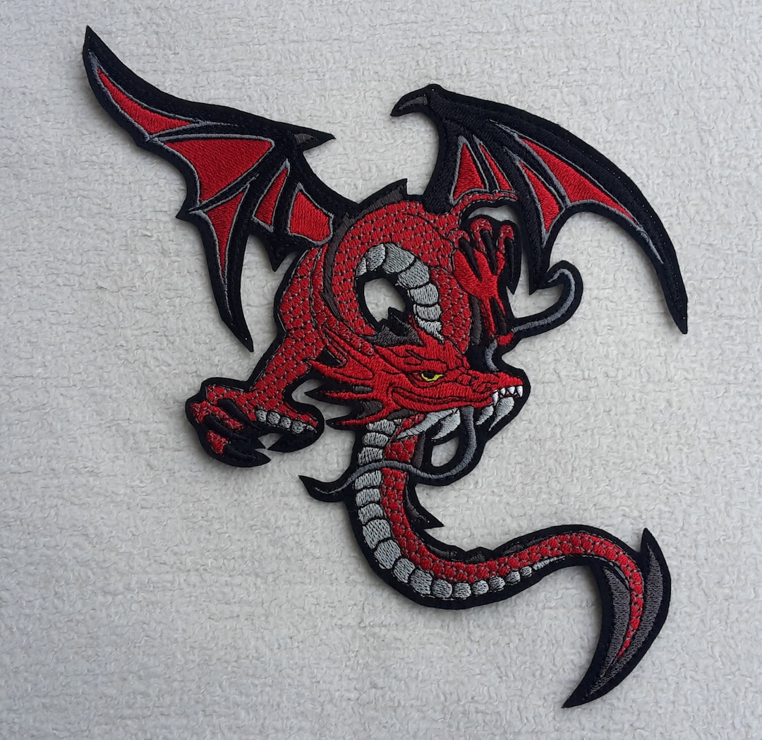 Dragon Application XXL in Desired Color - Etsy