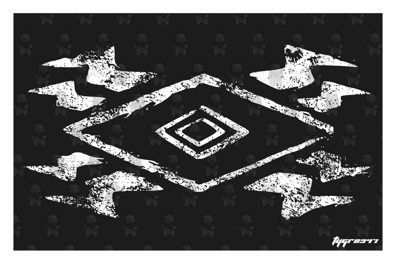 Mob of the Dead Afterlife Symbol COD Zombies Wall Chalks - Etsy