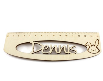 Personalized Wooden Ruler Personalised Rulers 15cm Ruler | Etsy