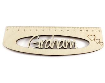 Personalised Wooden Ruler - Etsy
