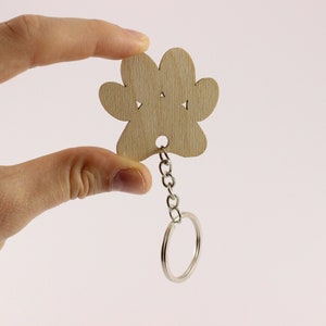 Paw Key Chain | Blank Keychain | Plywood Keychain | DIY Keychains | Paw ...