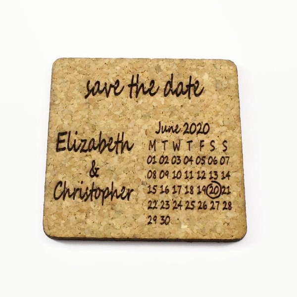 Square Save the Date - Etsy