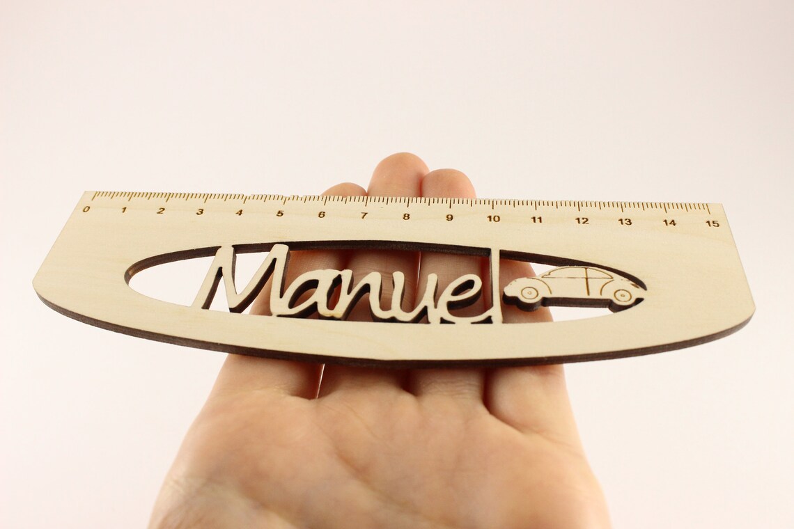 Personalized Wooden ruler Personalised rulers 15cm ruler | Etsy