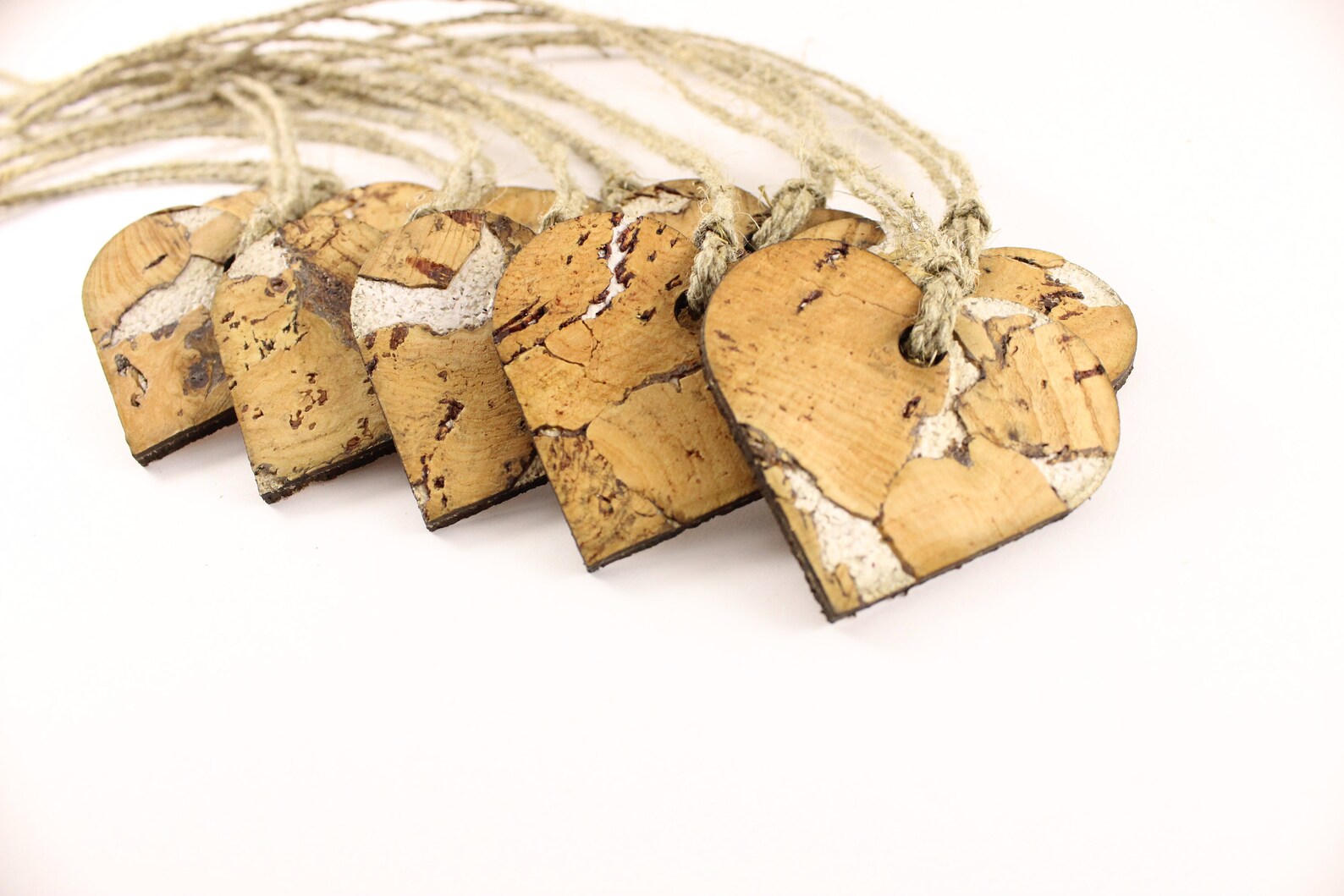 Pack of 10 Cork Tags. Heart Shape Tags. Decorative Cork Tags. - Etsy