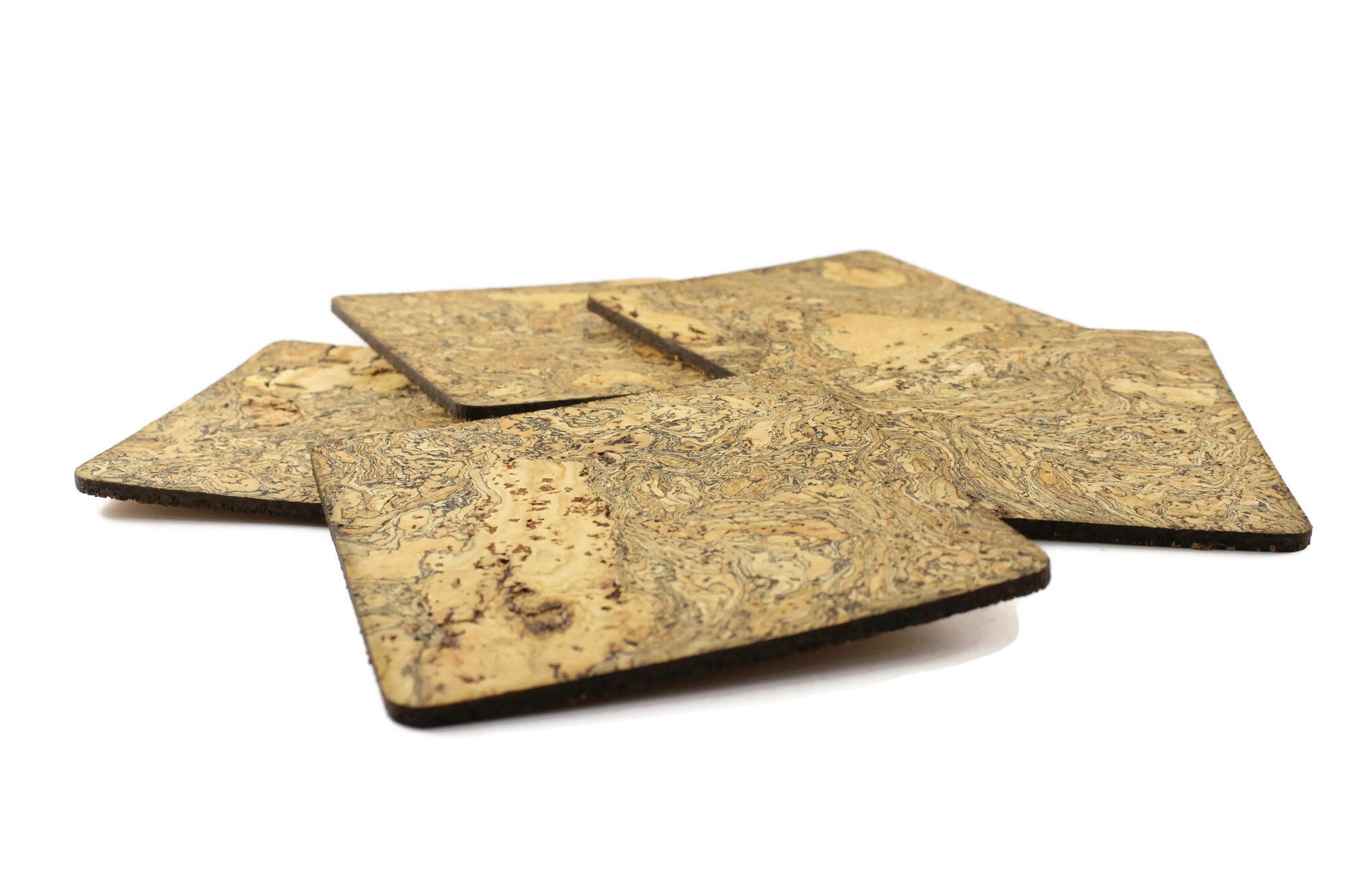 Pack of 5 Square Cork Coasters. Cork Coasters. Drink Coasters. - Etsy