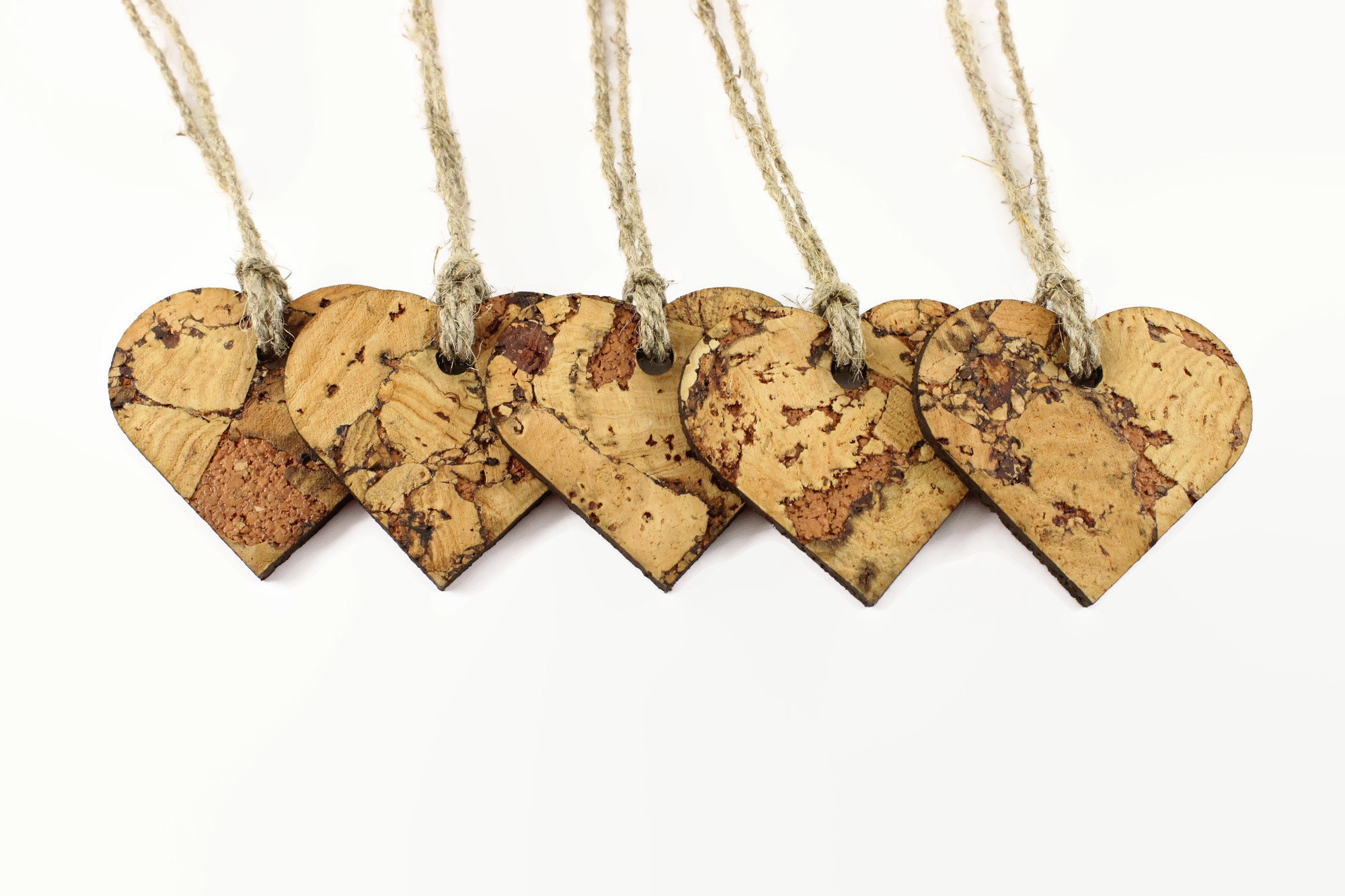 Pack of 15 Cork Tags. Heart Shape Tags. Decorative Cork Tags. - Etsy UK