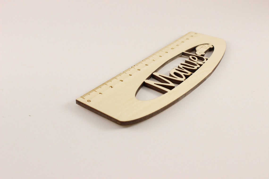 Personalized Wooden ruler Personalised rulers 15cm ruler | Etsy