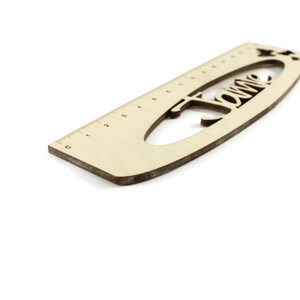 Personalized Wooden Ruler Personalised Rulers 15cm Ruler Wooden Gift ...