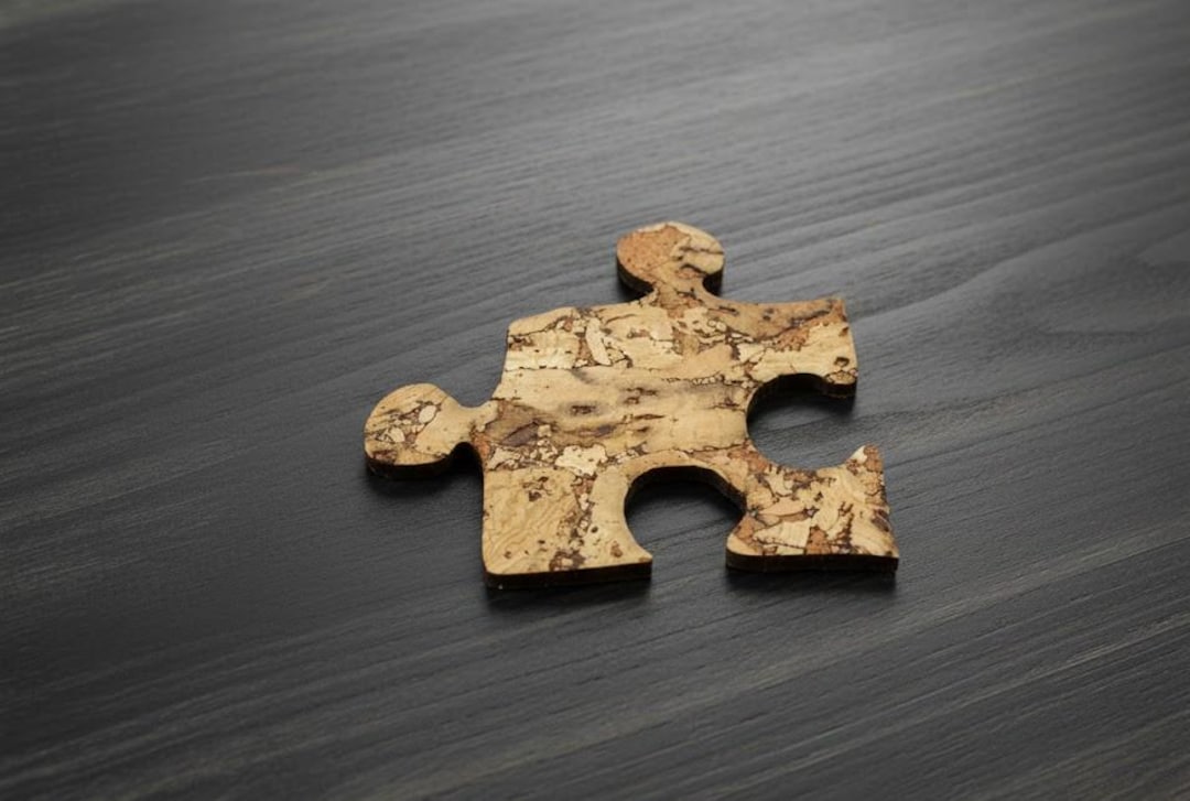 Set of 5 Puzzle Piece Cork Coasters – Fun and Unique Party Decor - Etsy